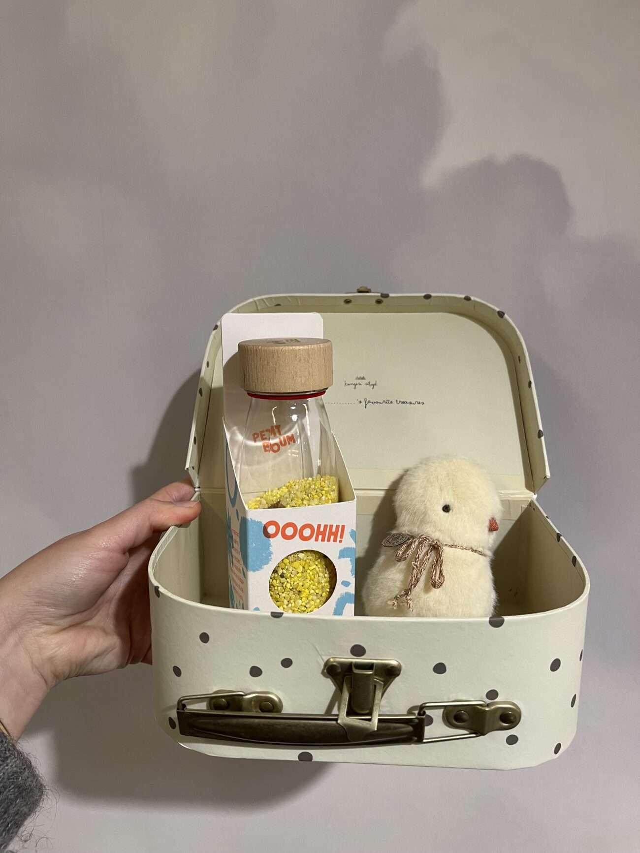 Valise cadeau de naissance #2 - Juliette en Salopette